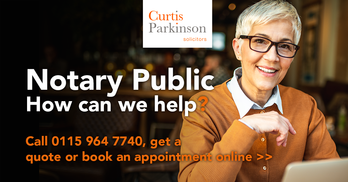 Notary Public Services | Curtis Parkinson Notary Public Services