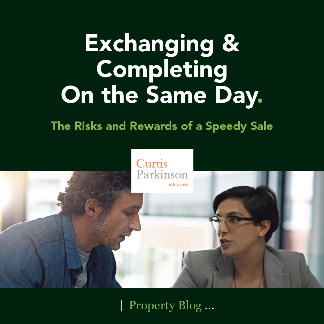 Exchanging and Completing on the Same Day | Curtis Parkinson